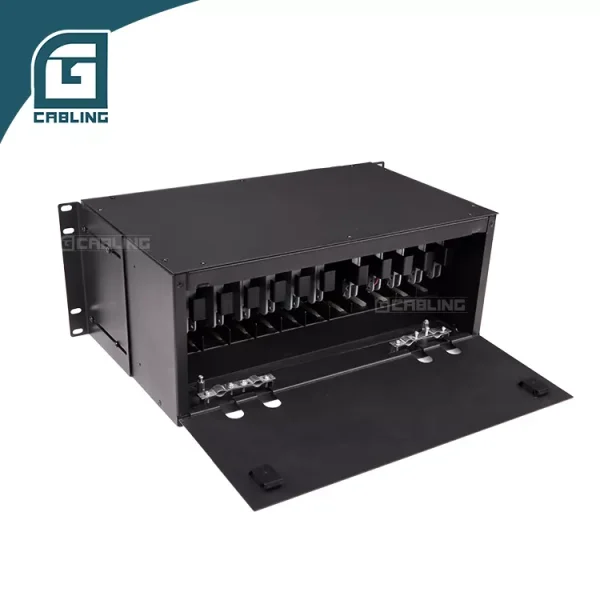 Gcabling 4U 19inch Sliding Module Fiber Panel 144 Core for SC Simplex ...
