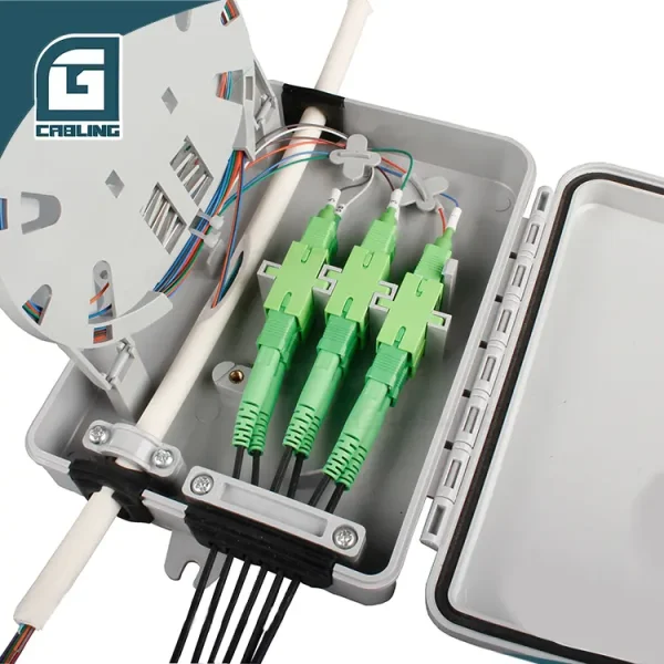Gcabling 6 Core Fiber Optic Termination Box IP55 Distribution Box ...