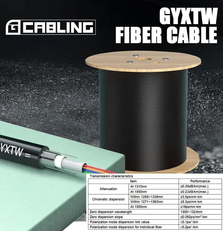 Gcabling GYXTW Outdoor 6 Core Fiber Optic Cable - Gcabling-Optical Fiber Products Supplier