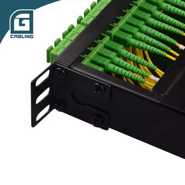 Gcabling 1U 19inch Fiber Rack Mount Panel with 1x32 SC APC PLC Splitter ...