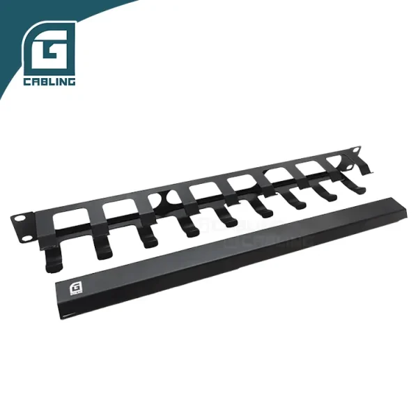 Gcabling 1U SPCC Steel 9 Rings Cable Management With Cover - Gcabling ...