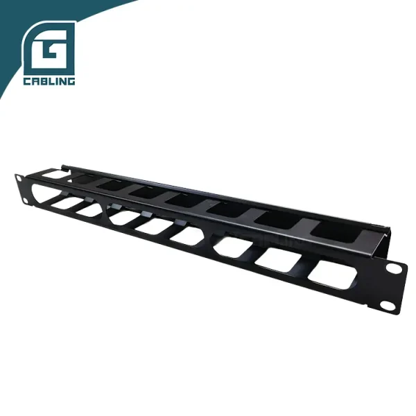 Gcabling 1U SPCC Steel 9 Rings Cable Management With Cover - Gcabling ...