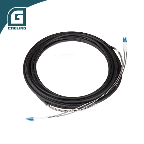 Gcabling Duplex Drop Fiber Optical Patch Cord LC UPC 10m Armour Drop ...