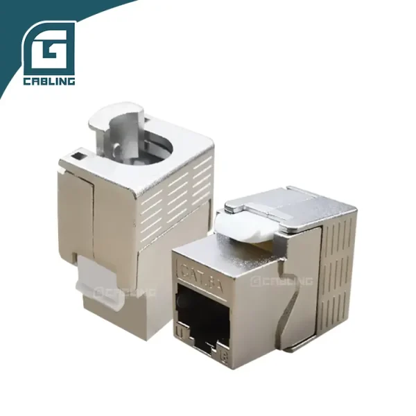 Gcabling Cat6A FTP Keystone Jack 180 Degree Shielded Toolless RJ45 Jack - Gcabling-Optical Fiber ...