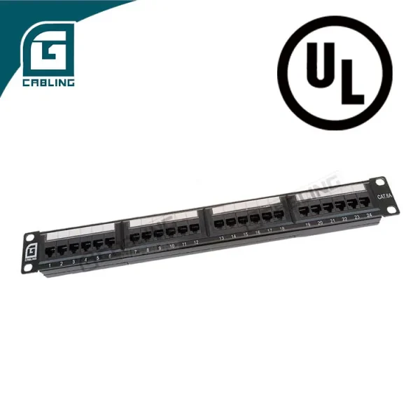 Gcabling 1U 24 Port UTP Cat5E Unshielded Lan Patch Panel - Gcabling ...