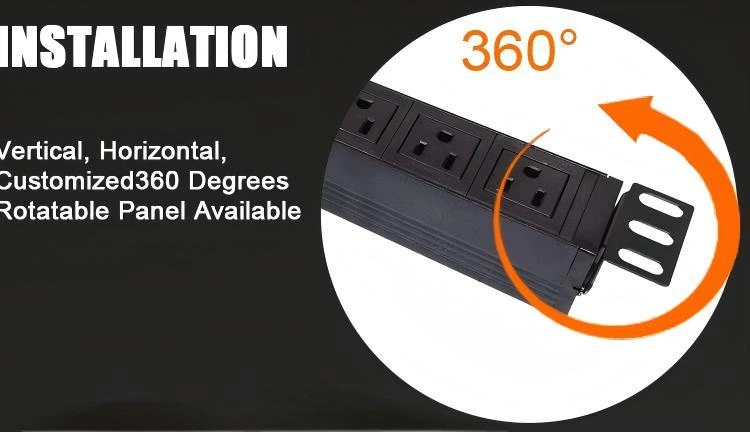 Gcabling 1U 20 Port USA Socket PDU with Surge Overload Switch ...