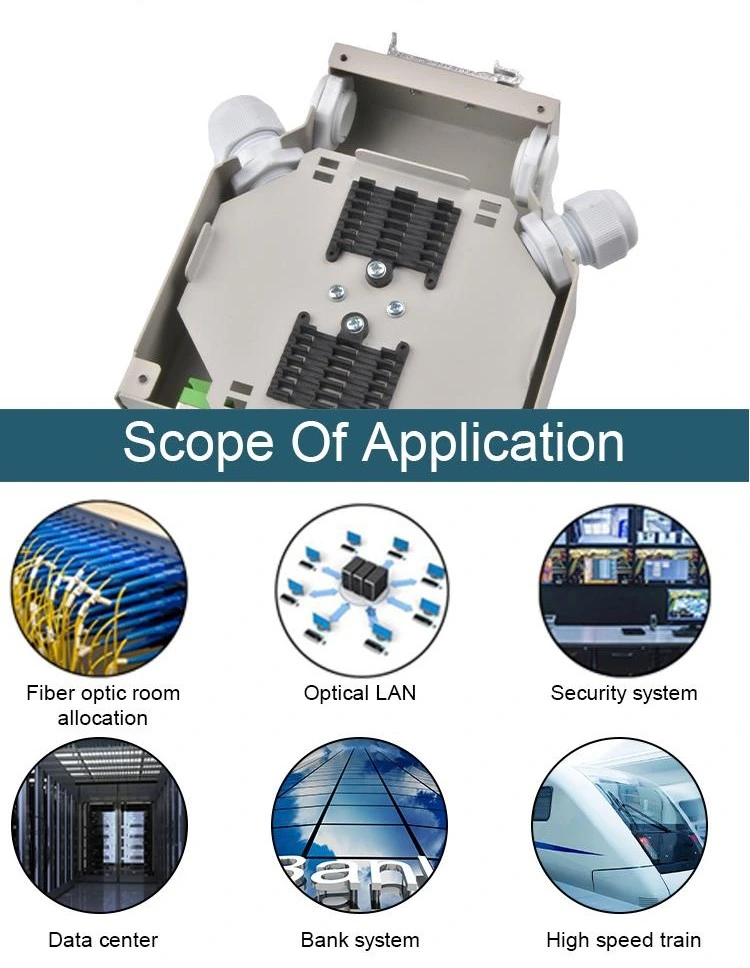 Gcabling 8 Port for SC Simplex Fiber Box DIN Type Optical Terminal Box ...