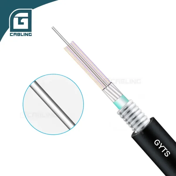 Gcabling PE 24 Core GYTS Fiber Cable G652D 36Core 48 Core Outdoor ...