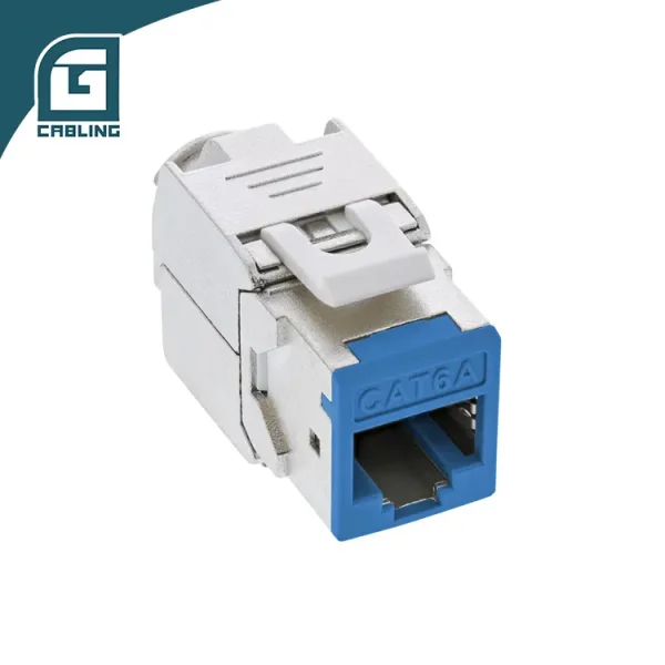Gcabling Colored RJ45 Keystone Jack FTP Cat6A Shielded Toolless Network ...