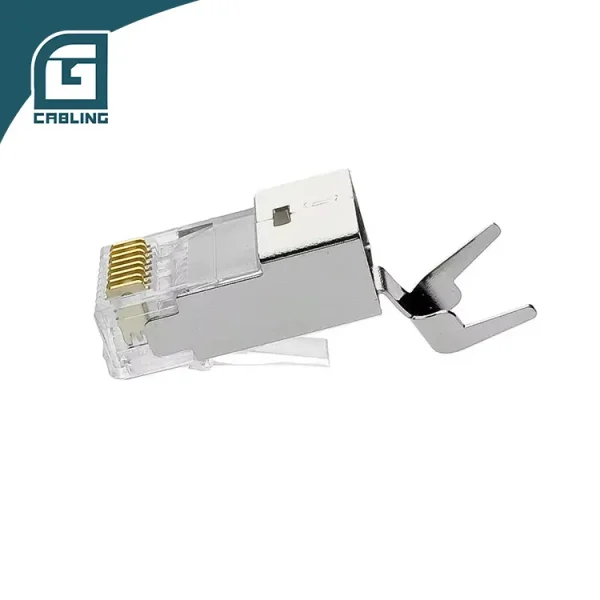 Gcabling Cat6A RJ45 Connector with Cable Clip FTP Shielded Ethernet ...