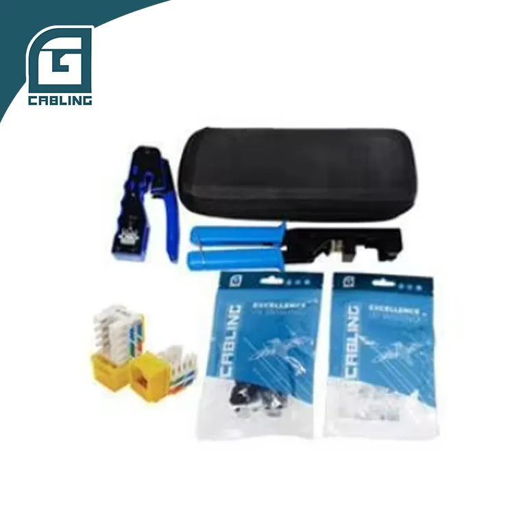 Network Tool Kit with Cat6 90° Keystone jack - Gcabling-Optical Fiber ...